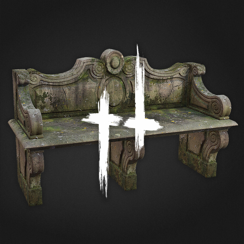 ArtStation - Hunt Showdown - Cemetery Bench