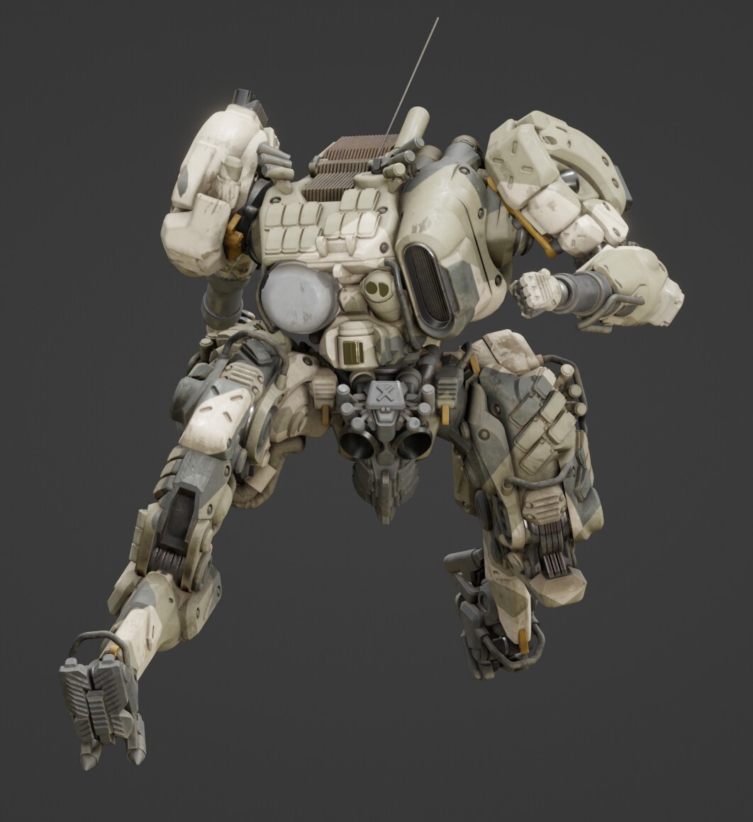 ArtStation - WIP biped mech