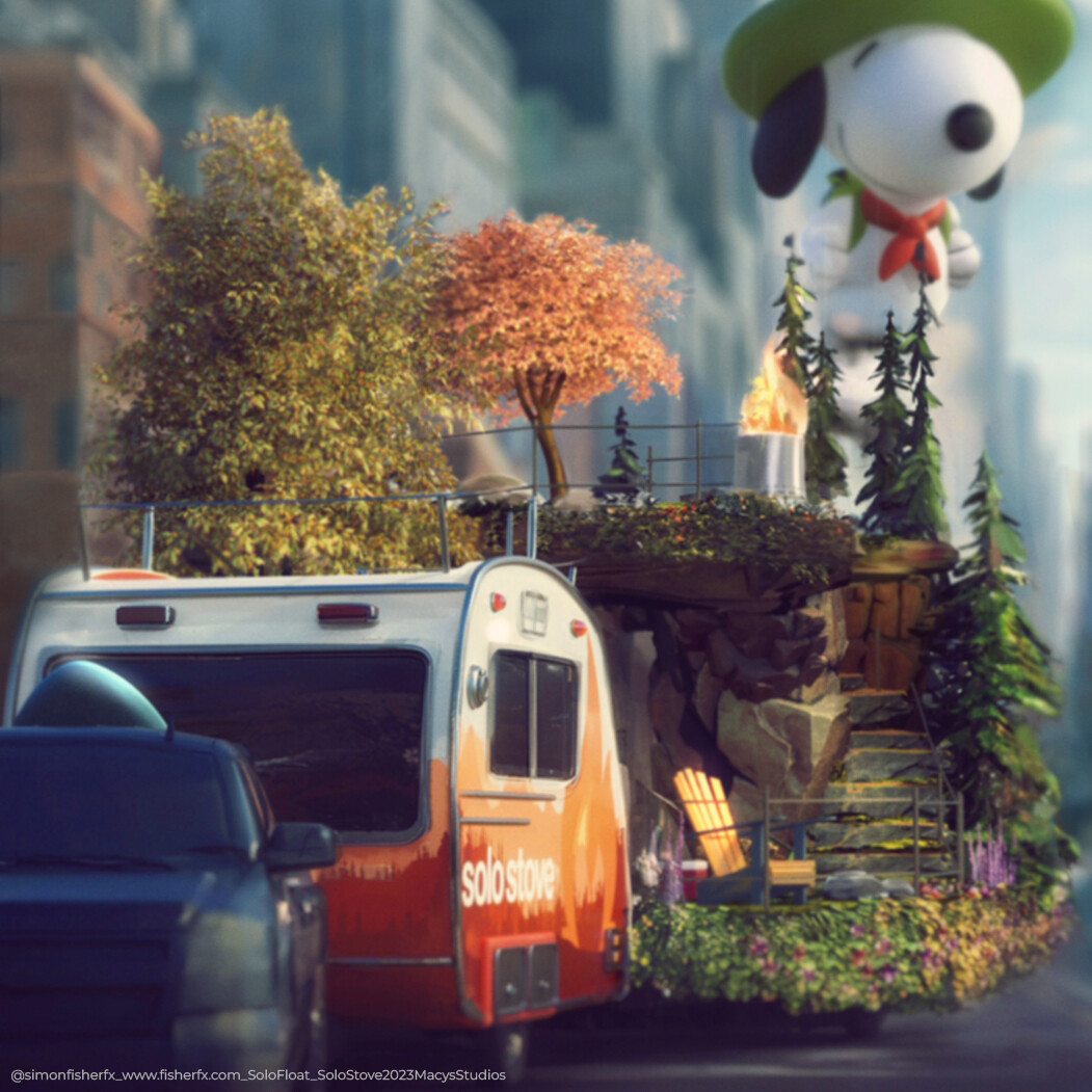 ArtStation - Solo Stove Float Design - 97th Macy's Thanksgiving Day Parade