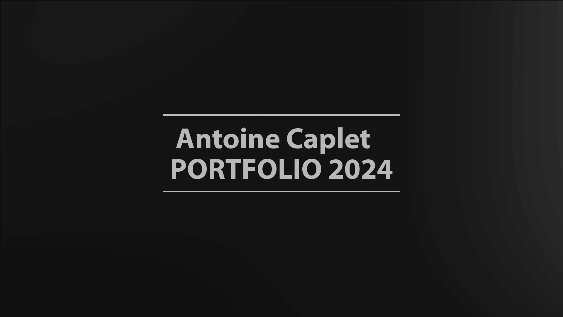 ArtStation - Portfolio | Antoine Caplet