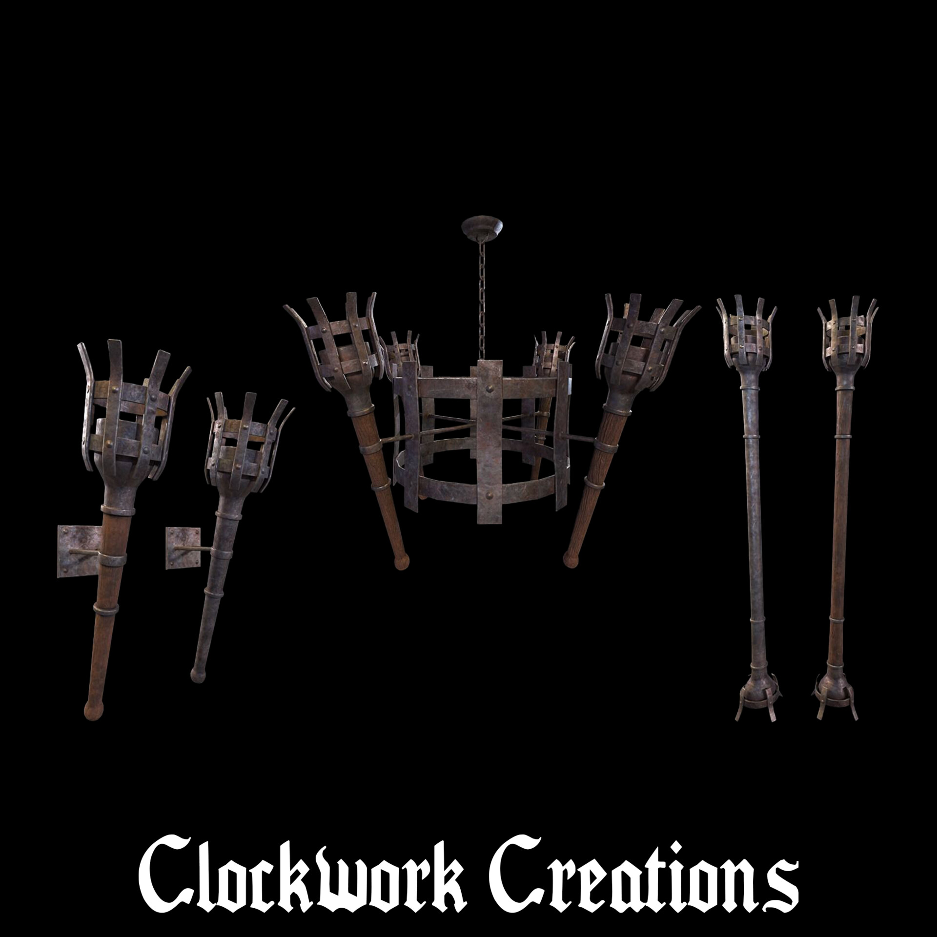 ArtStation - Medieval Torches Pack
