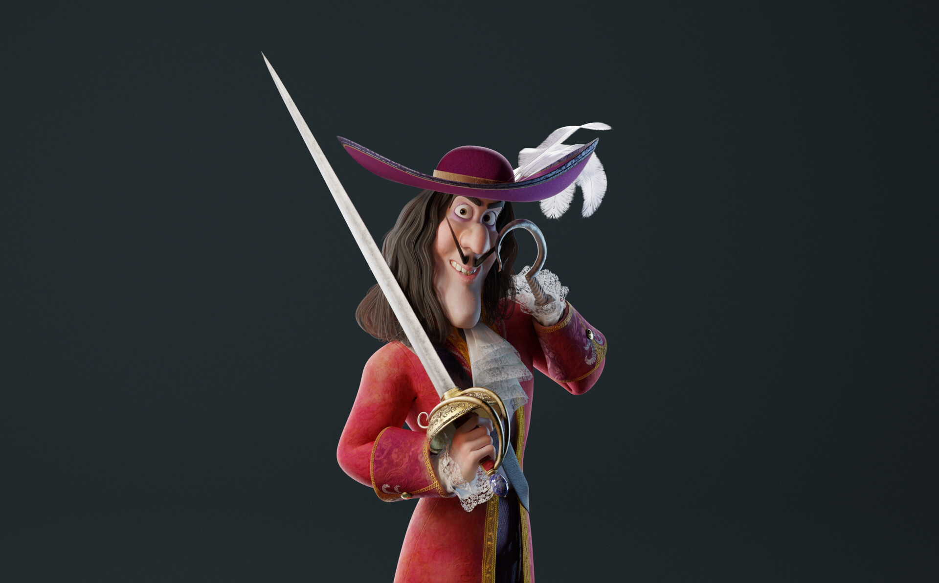 ArtStation - Fanart - Captain Hook (Capitaine Crochet)
