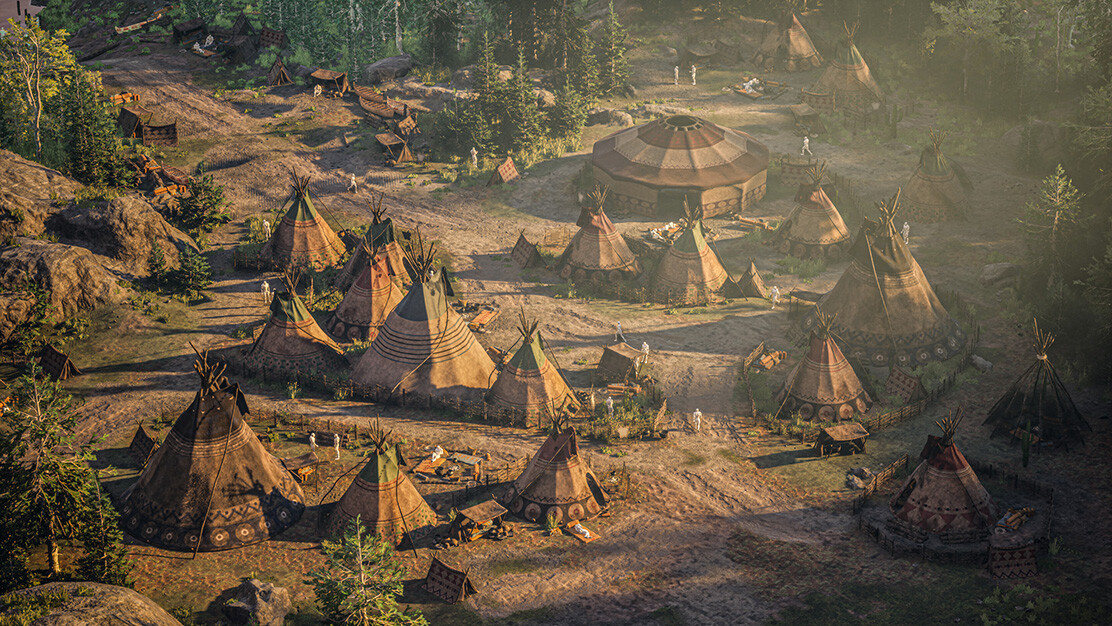 ArtStation - Native American Village