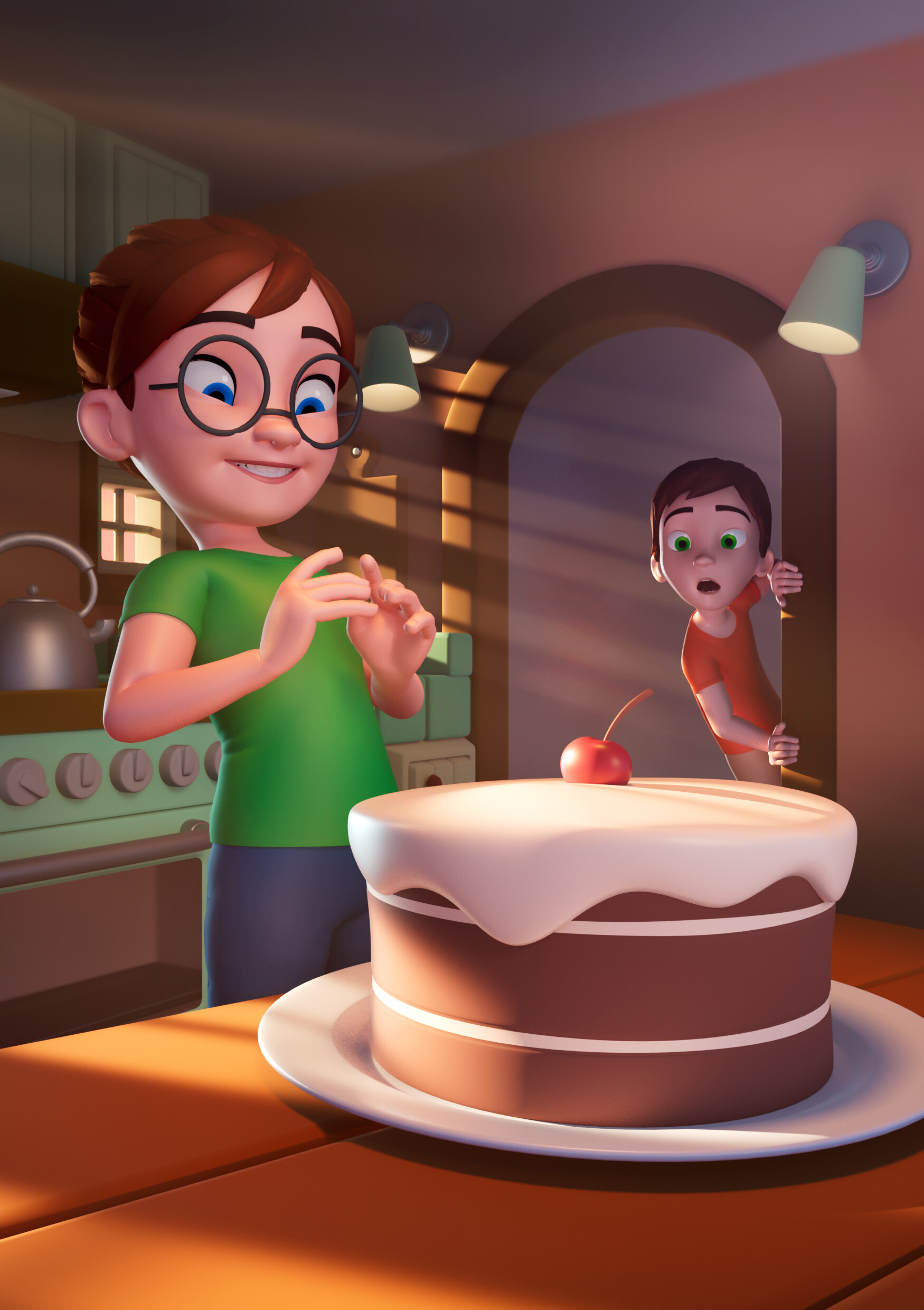ArtStation - Grab, Eat, Bake! / animation etude