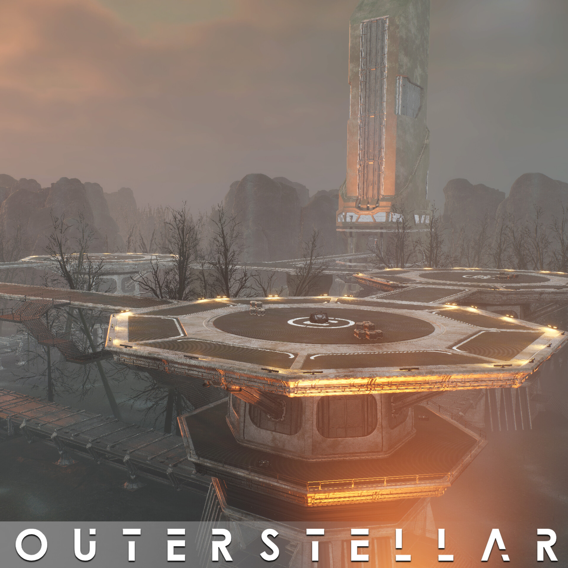 ArtStation - Outerstellar - Landing Pad