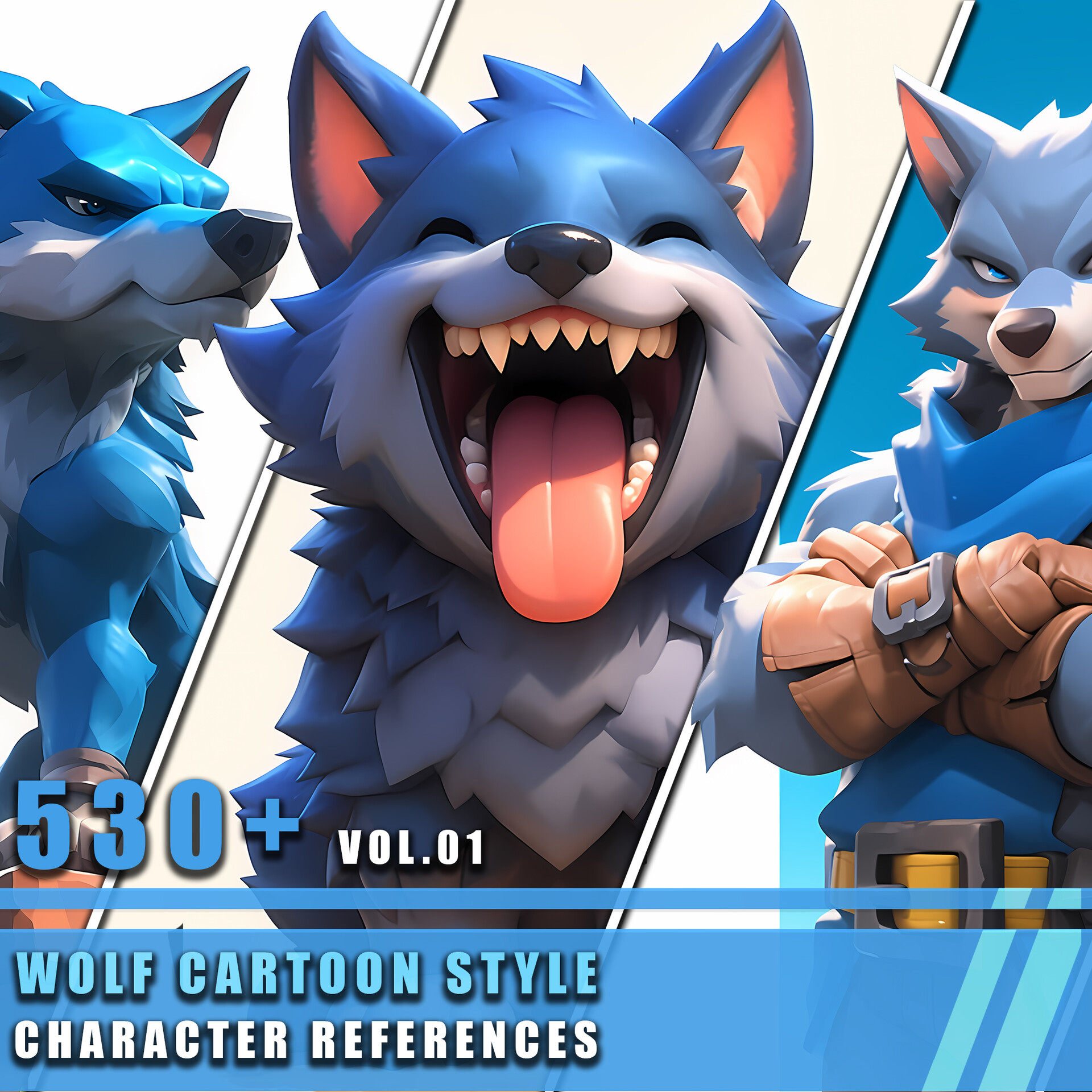 ArtStation - 530+ Wolf Cartoon Style - Character References Vol.01