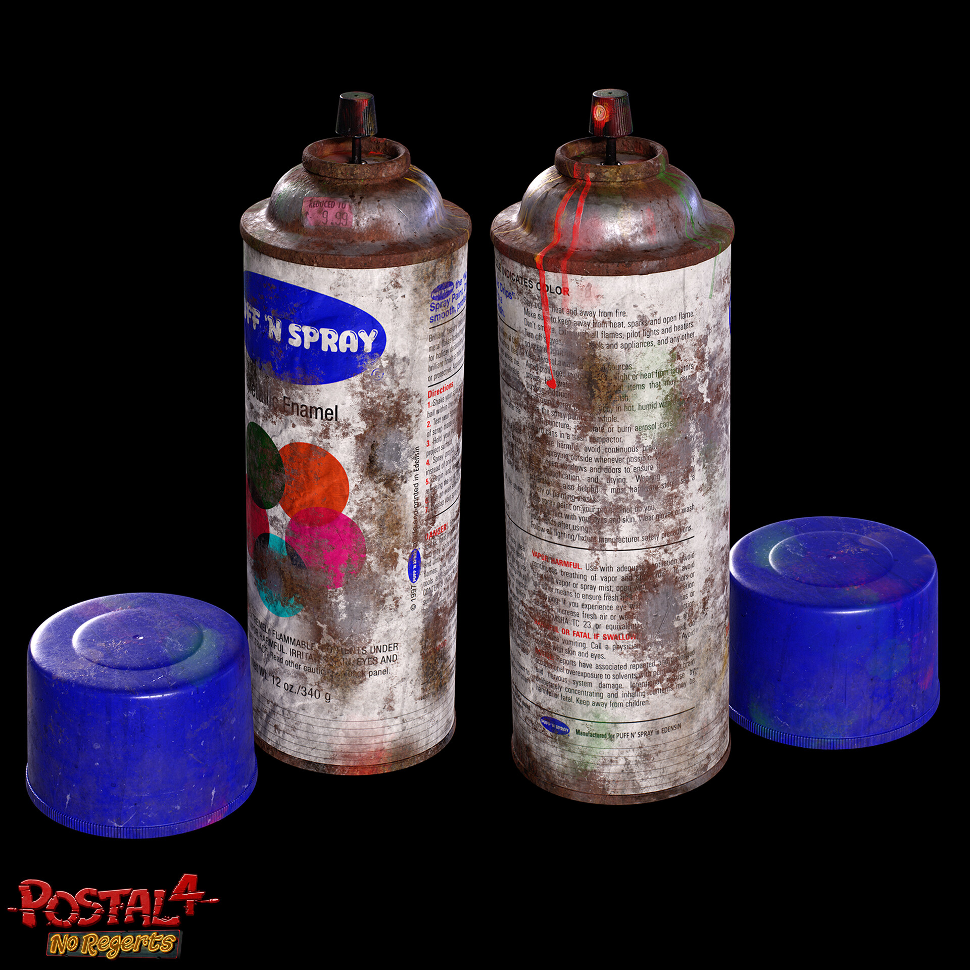 ArtStation - Old Spray Paint Can - Postal 4