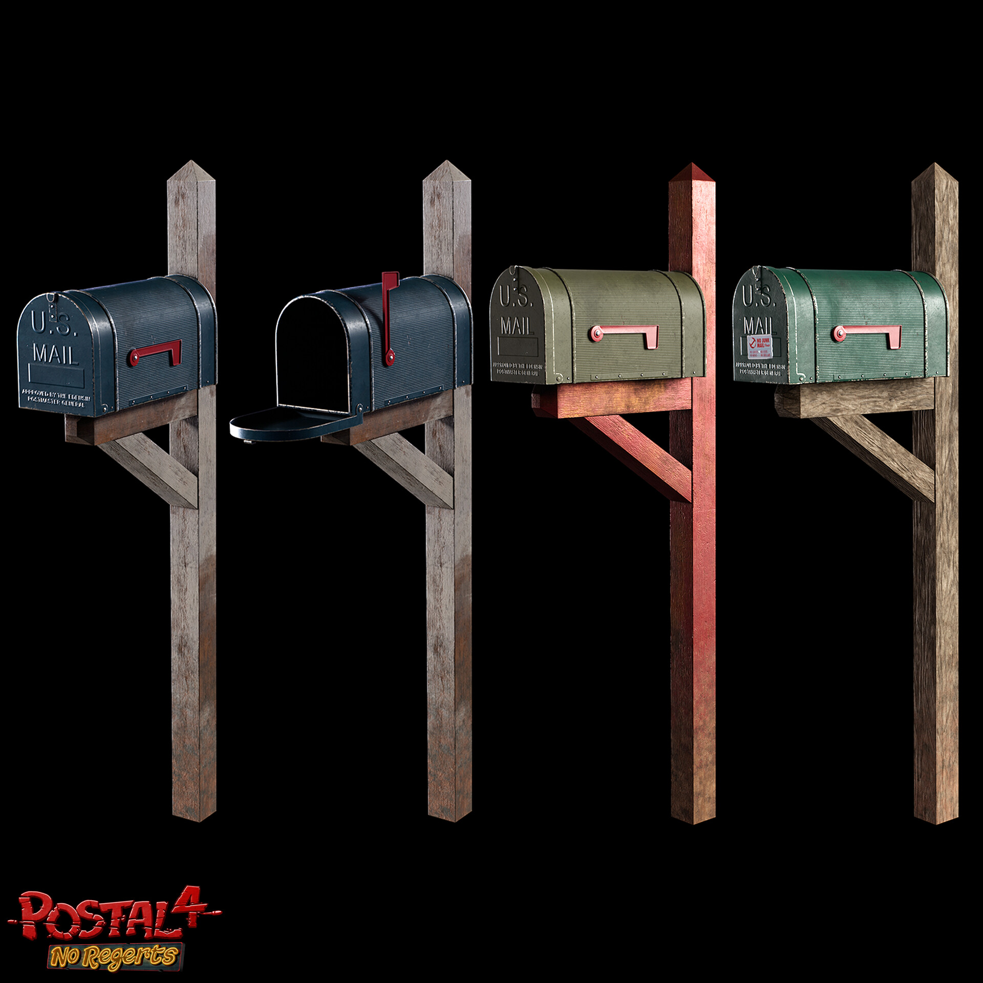 ArtStation - Vintage Mailboxes - Postal 4