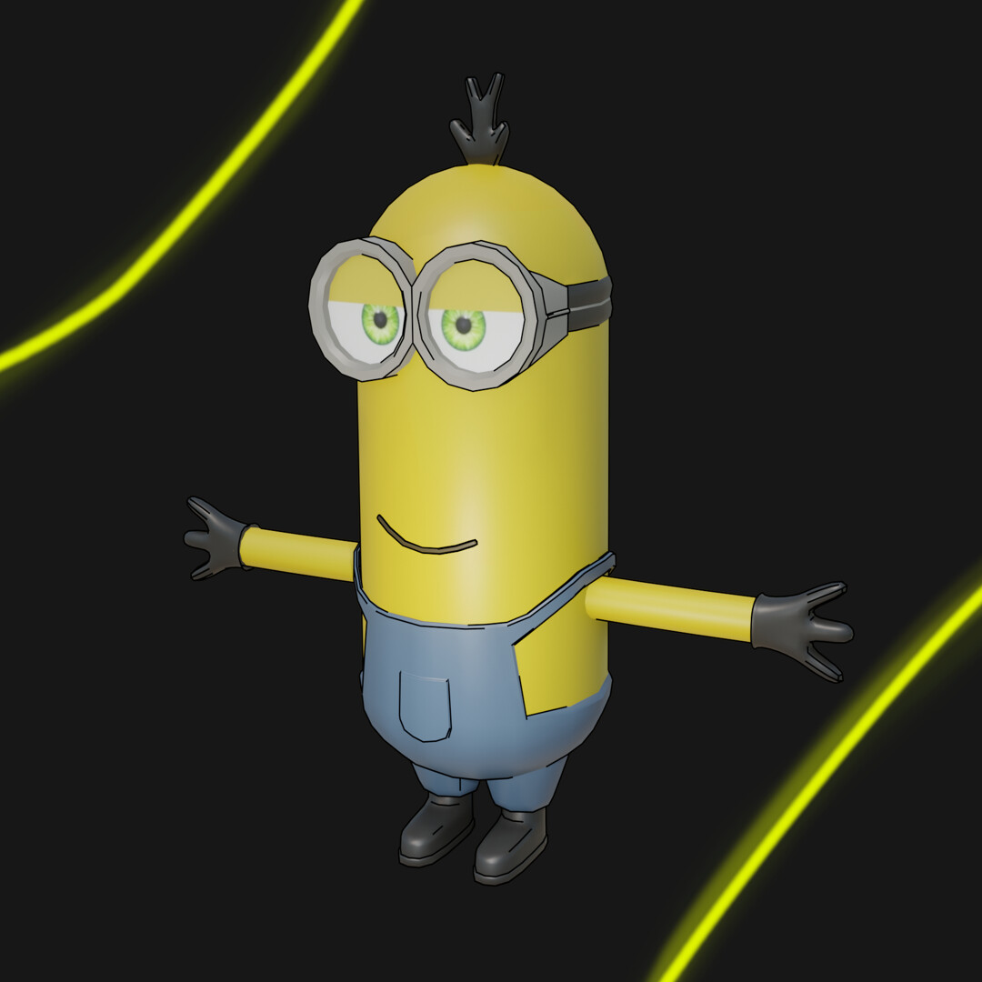 ArtStation - Minion . | Low poly model . | 5.500 Tris
