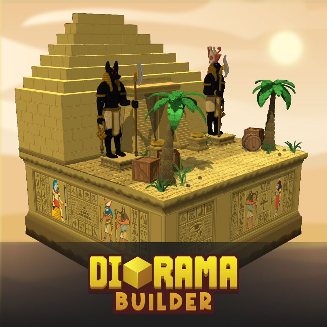 ArtStation - Egyptian Dungeon - Diorama Builder