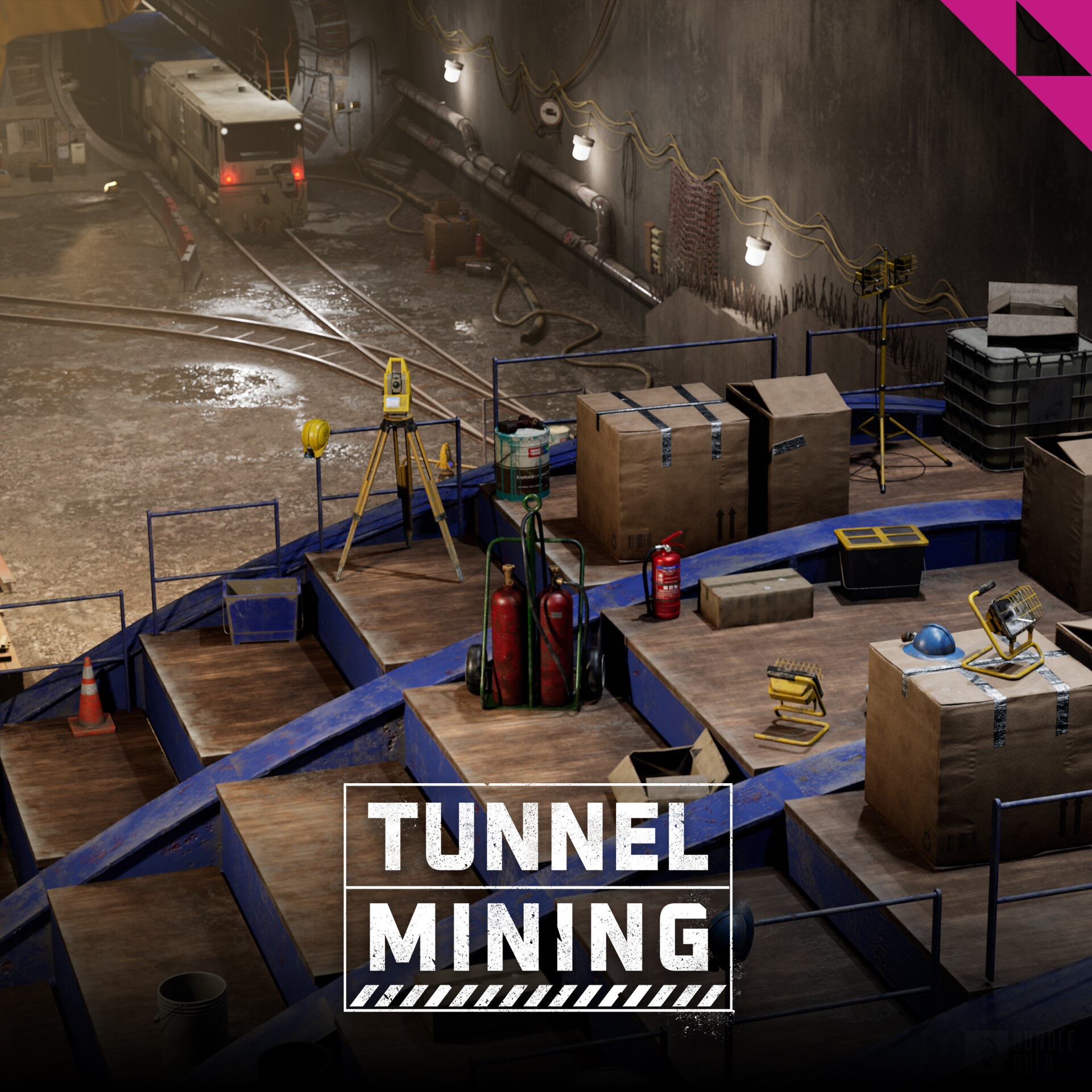 ArtStation - Tunnel Mining Keyframes