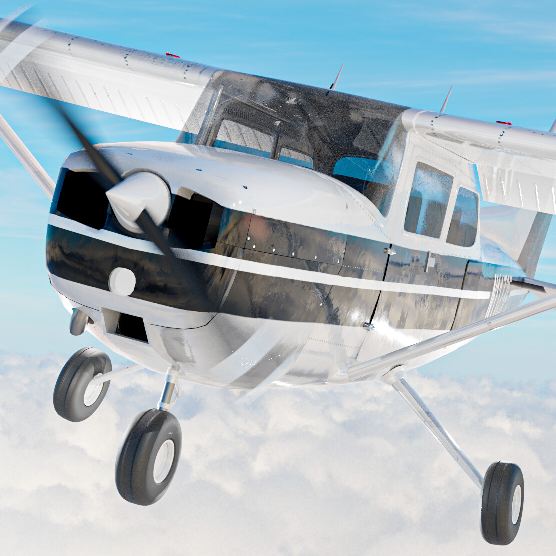 ArtStation - cessna 172