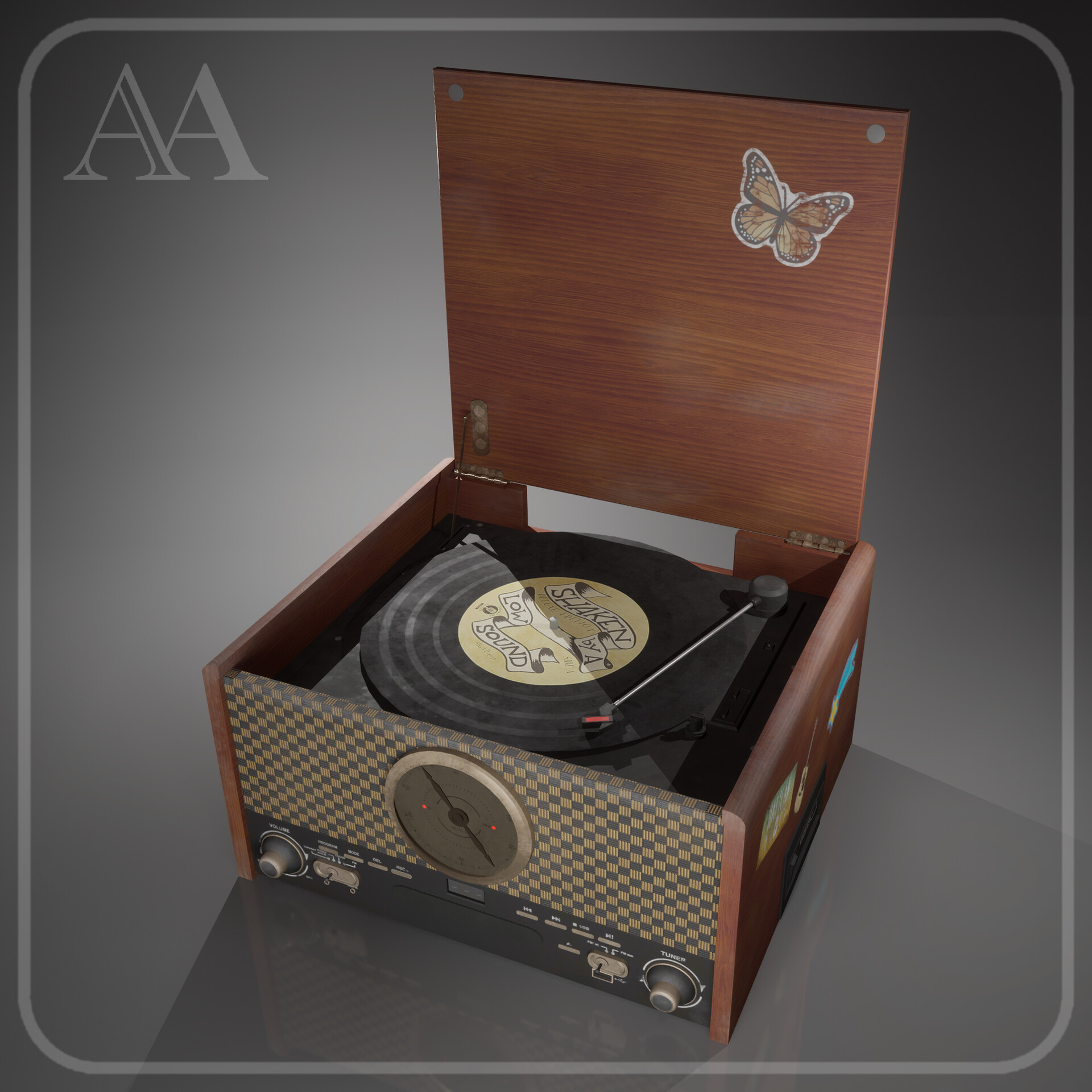 ArtStation - Retro Record Player (Personal Project)