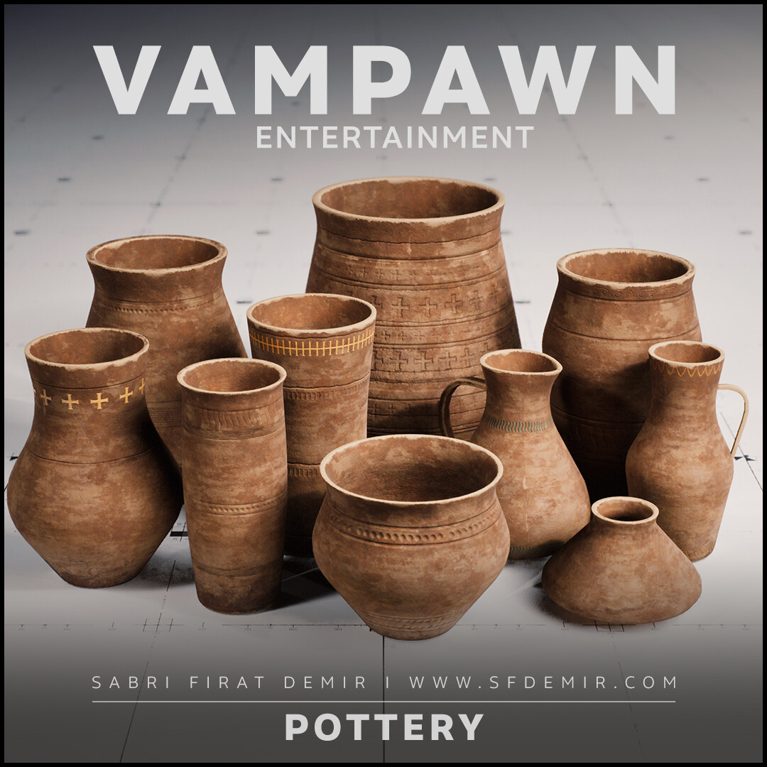 ArtStation - Pottery Pack Vol 01