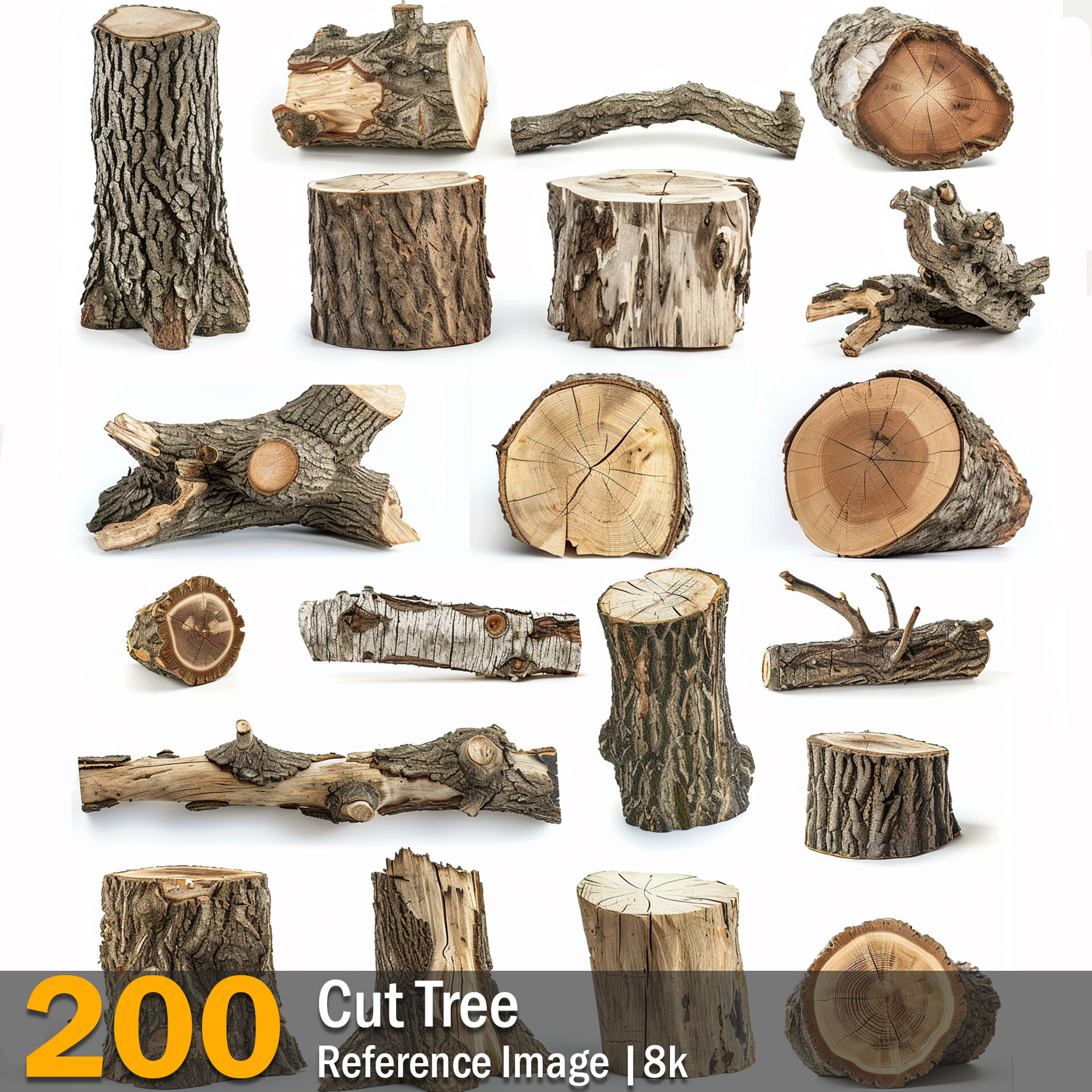 ArtStation - Cut Tree | Reference Images | 8K