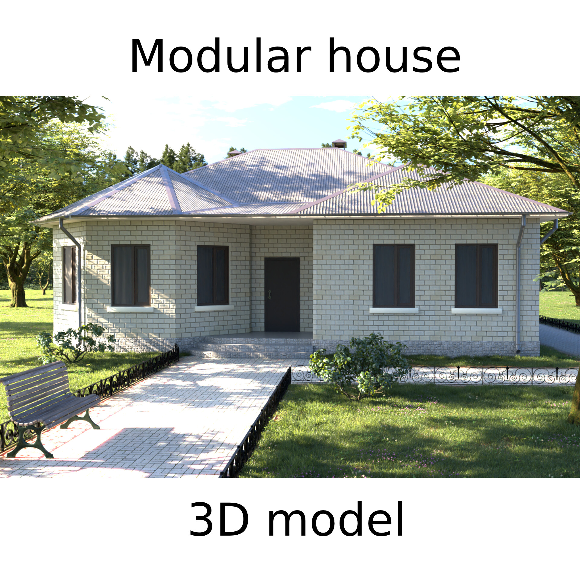ArtStation - Modular house 3D model