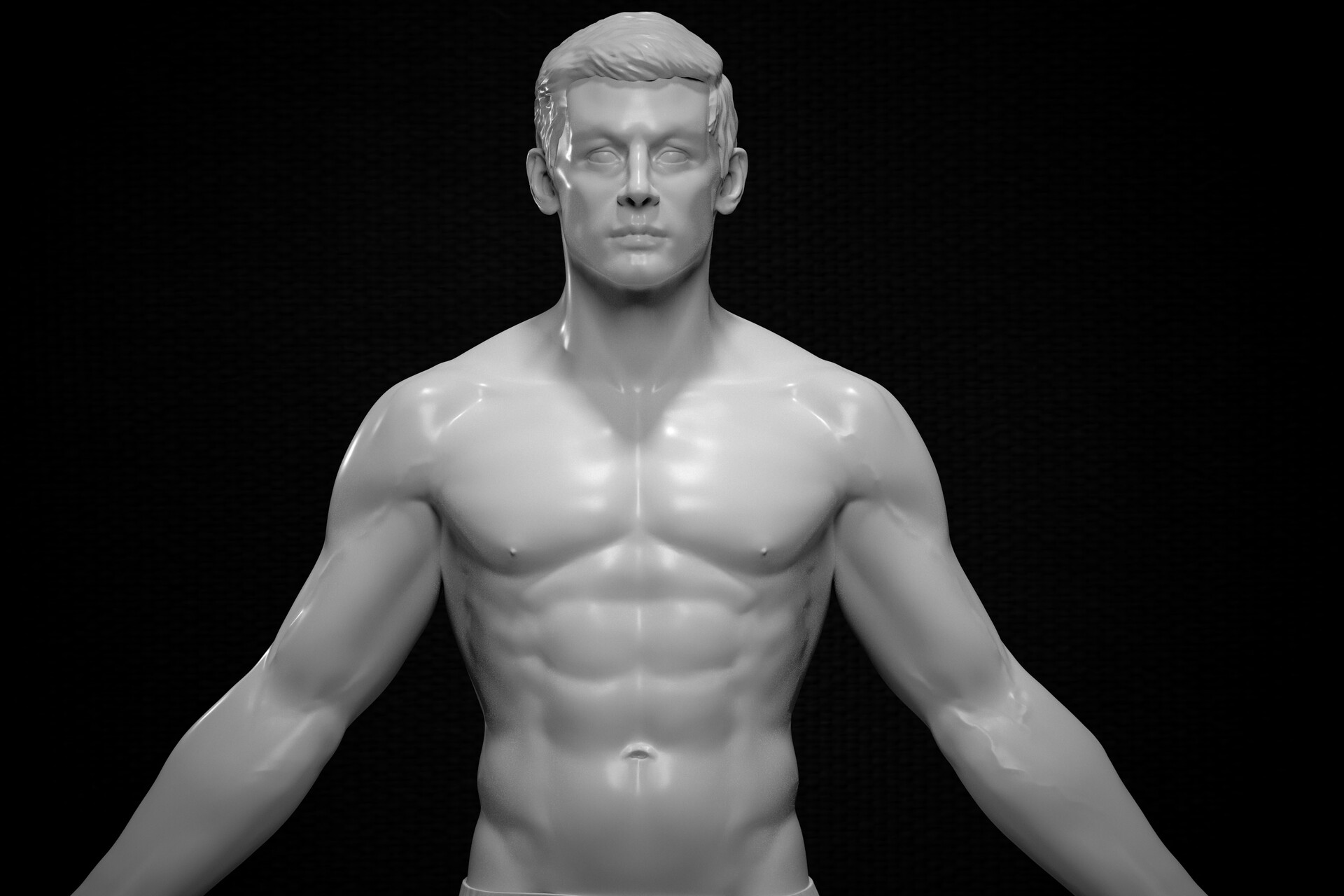 ArtStation - Male Anatomy Study