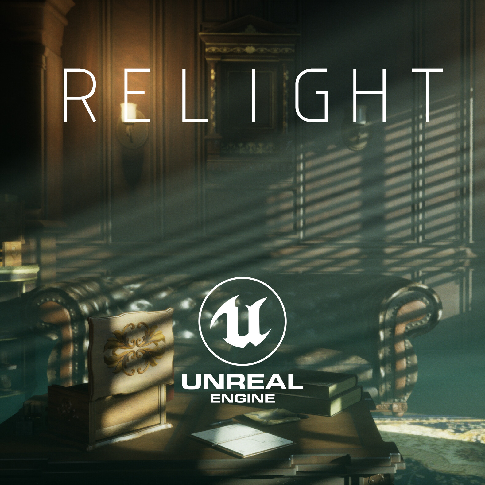 ArtStation - Re-lighting "Cigar room" scene