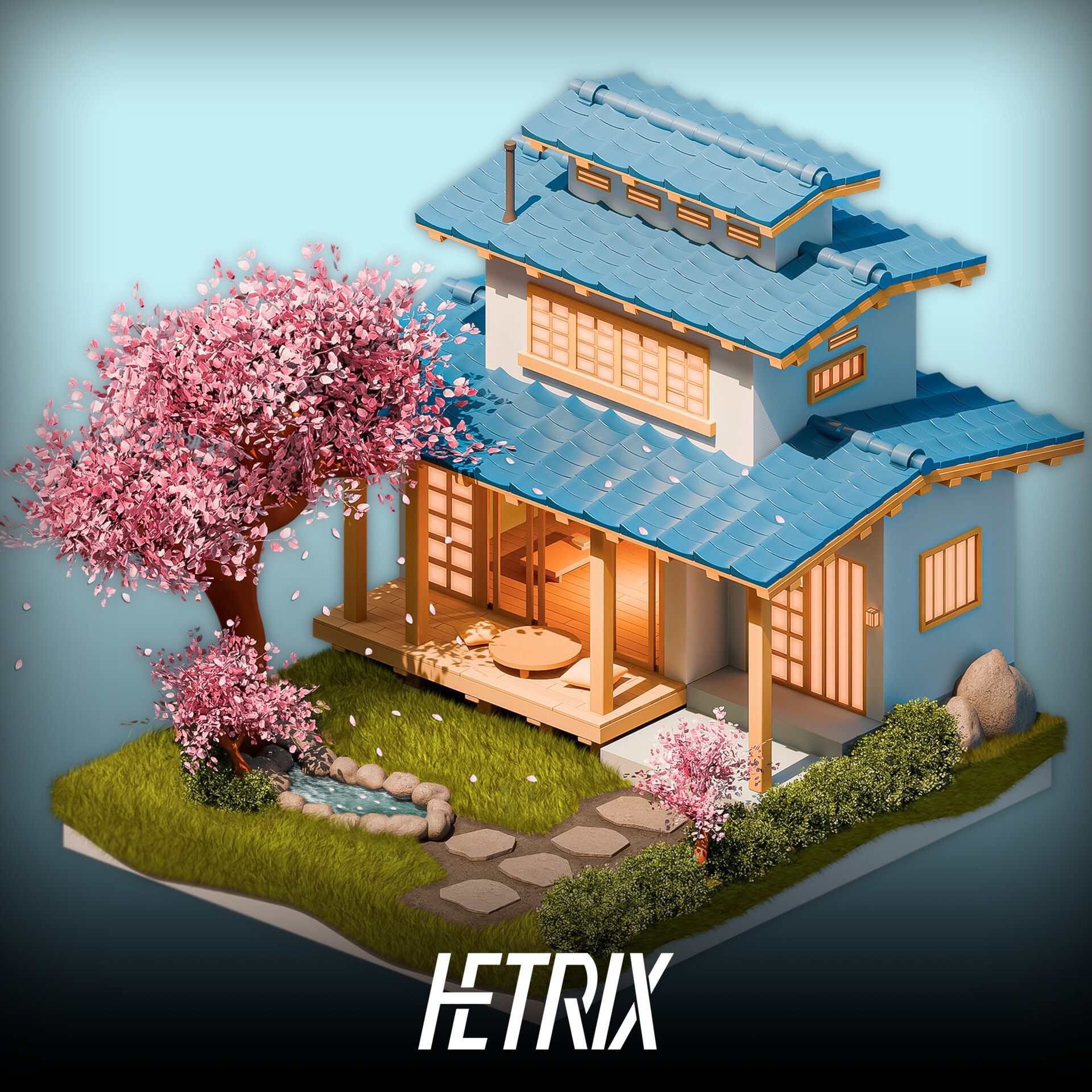 ArtStation - Isometric Cute House