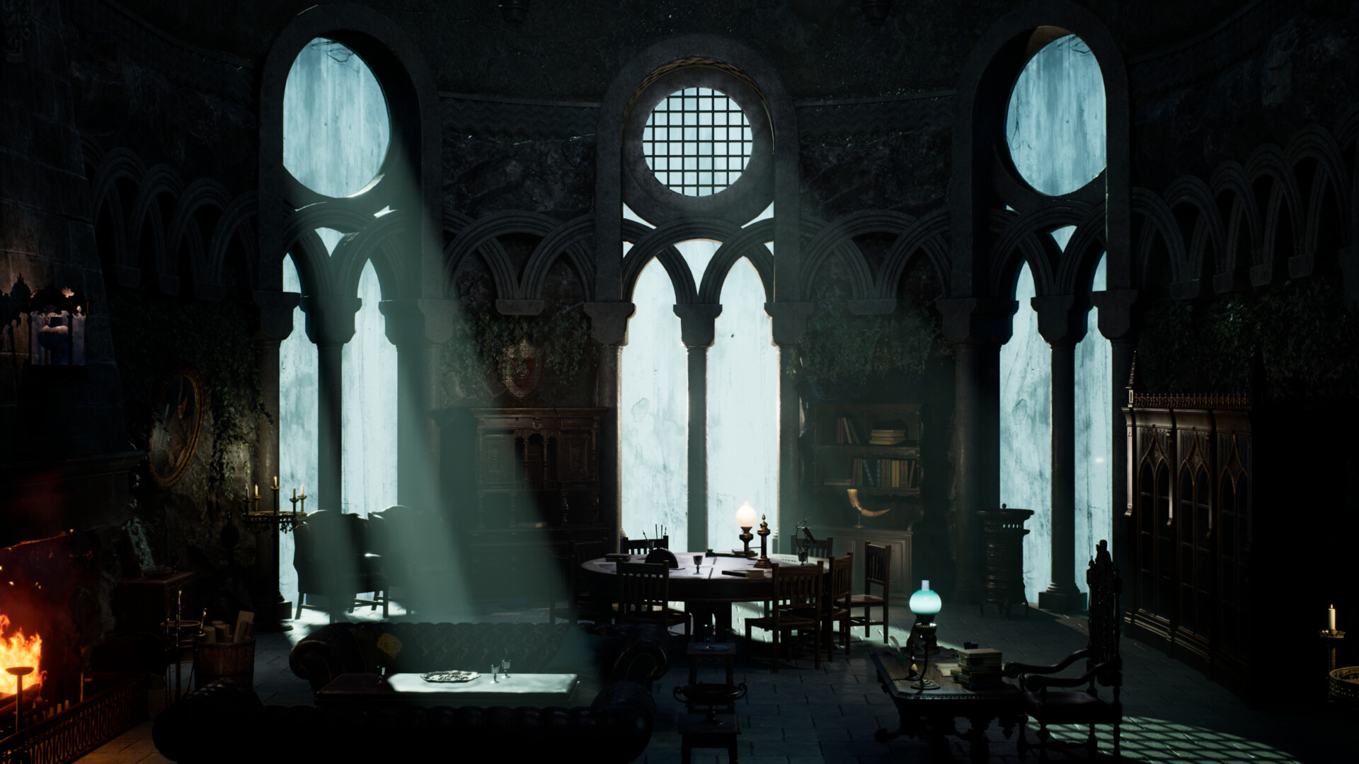 ArtStation - Slytherin Common Room