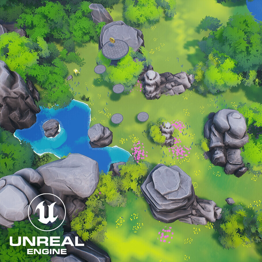 ArtStation - Stylized Game Level - Robokour