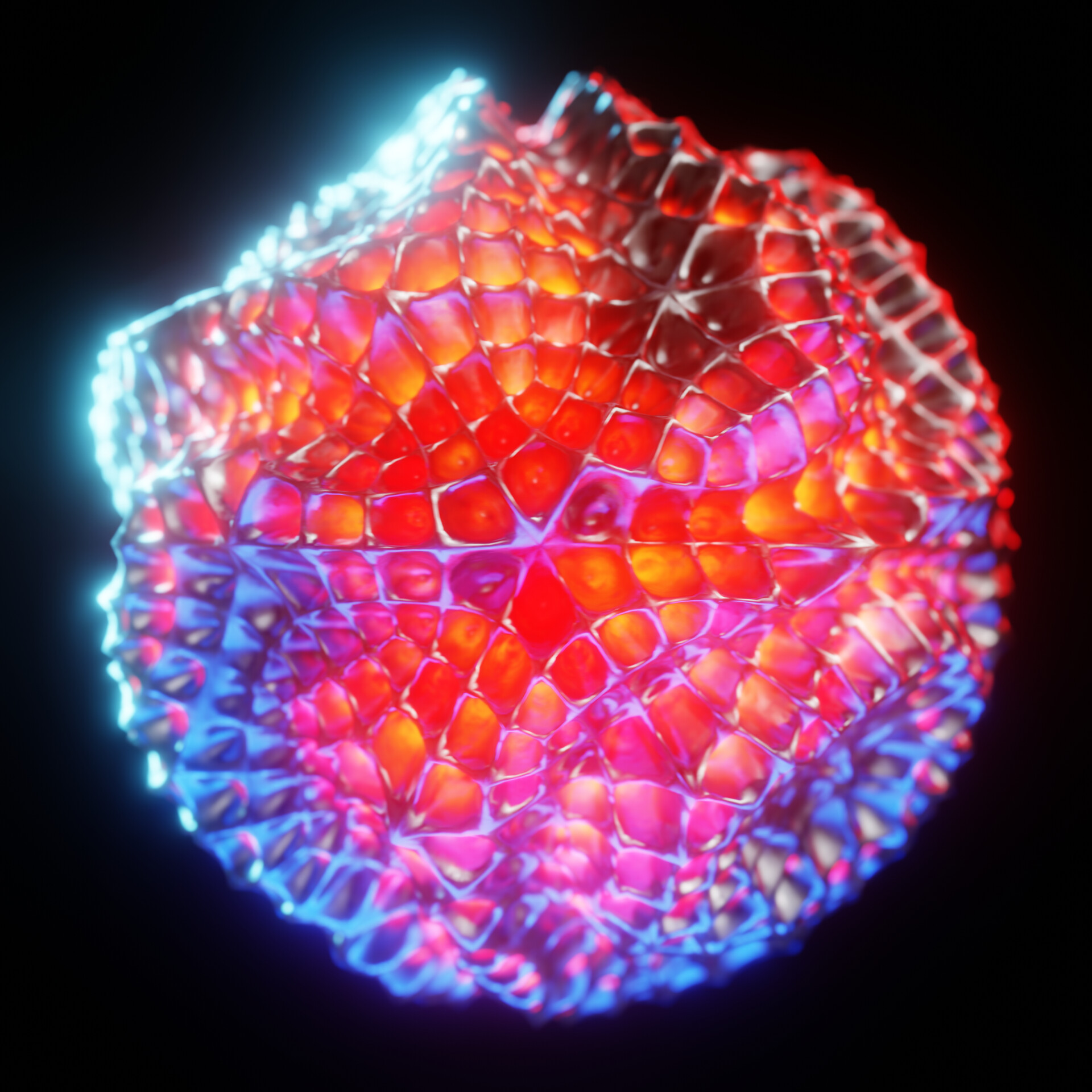 Ben Luke Parsons - Abstract Honeycomb Sphere-Blender Practice