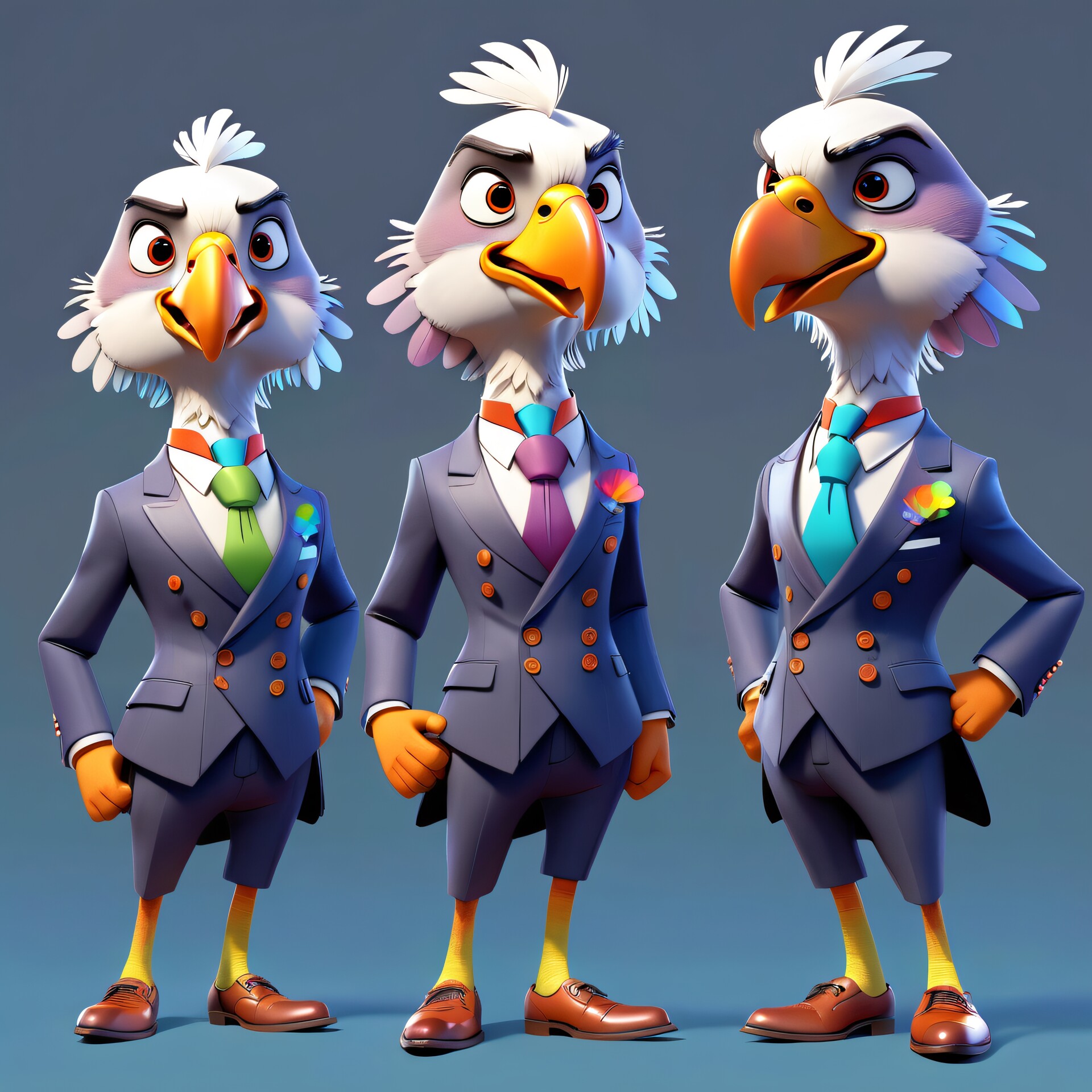 ArtStation - +200 Stylized Eagles | 4K