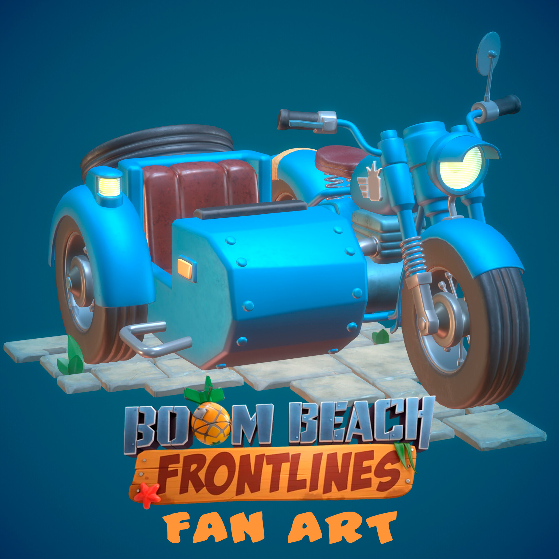 ArtStation - Boom Beach: Frontlines - Motorbike