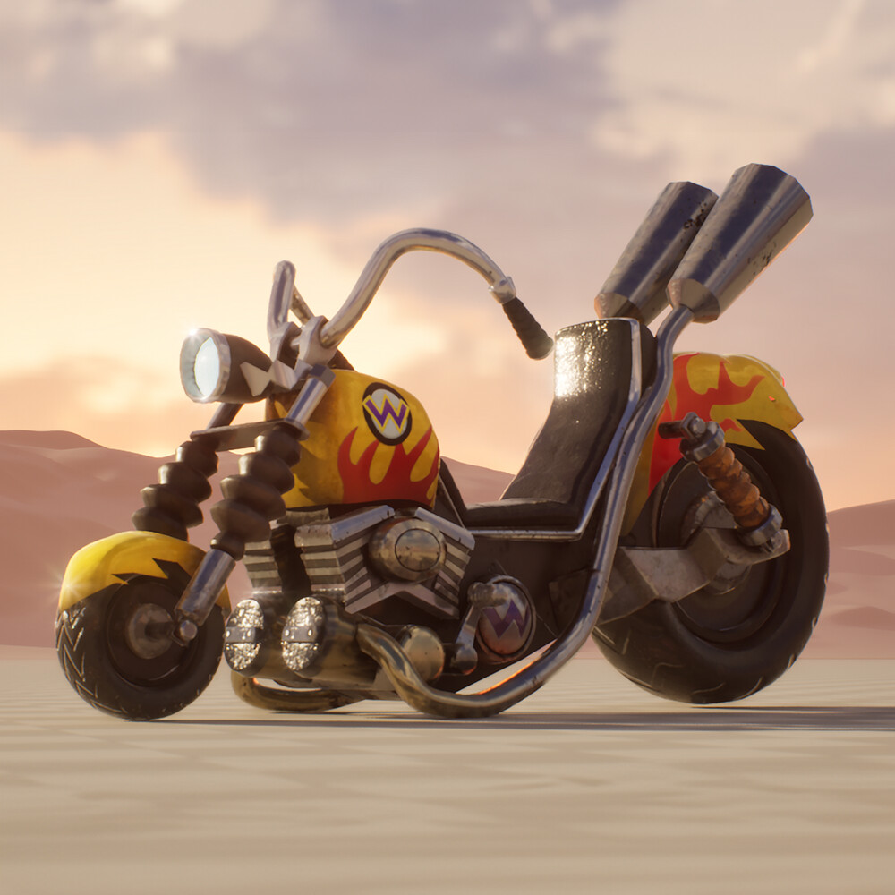 ArtStation - WARIO BIKE