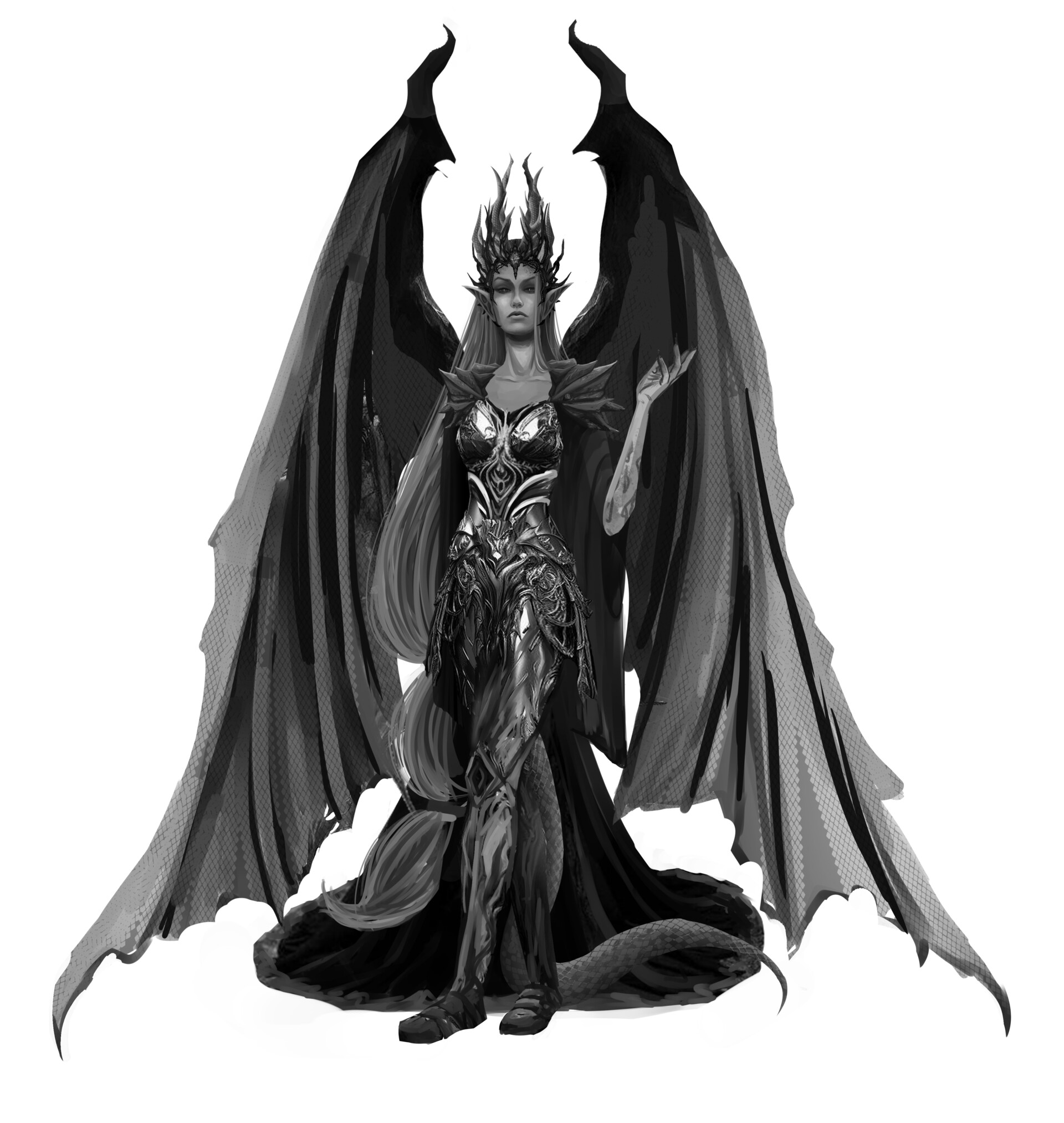 ArtStation - Dragon queen concept art