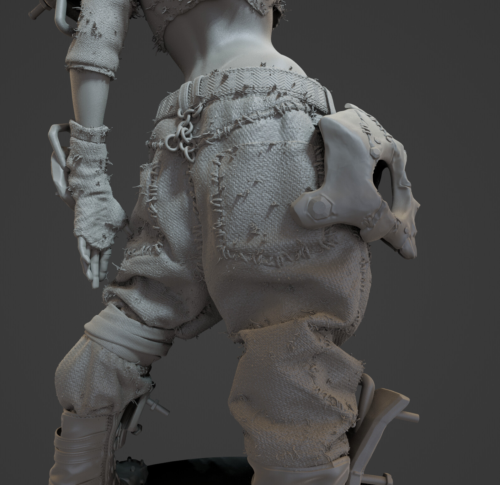 ArtStation - Girl _ Fallout Style (WIP)