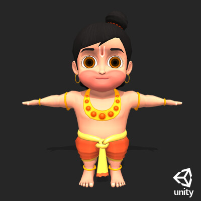 ArtStation - Chhota Hanuman / Bala Hanuman - Rigged