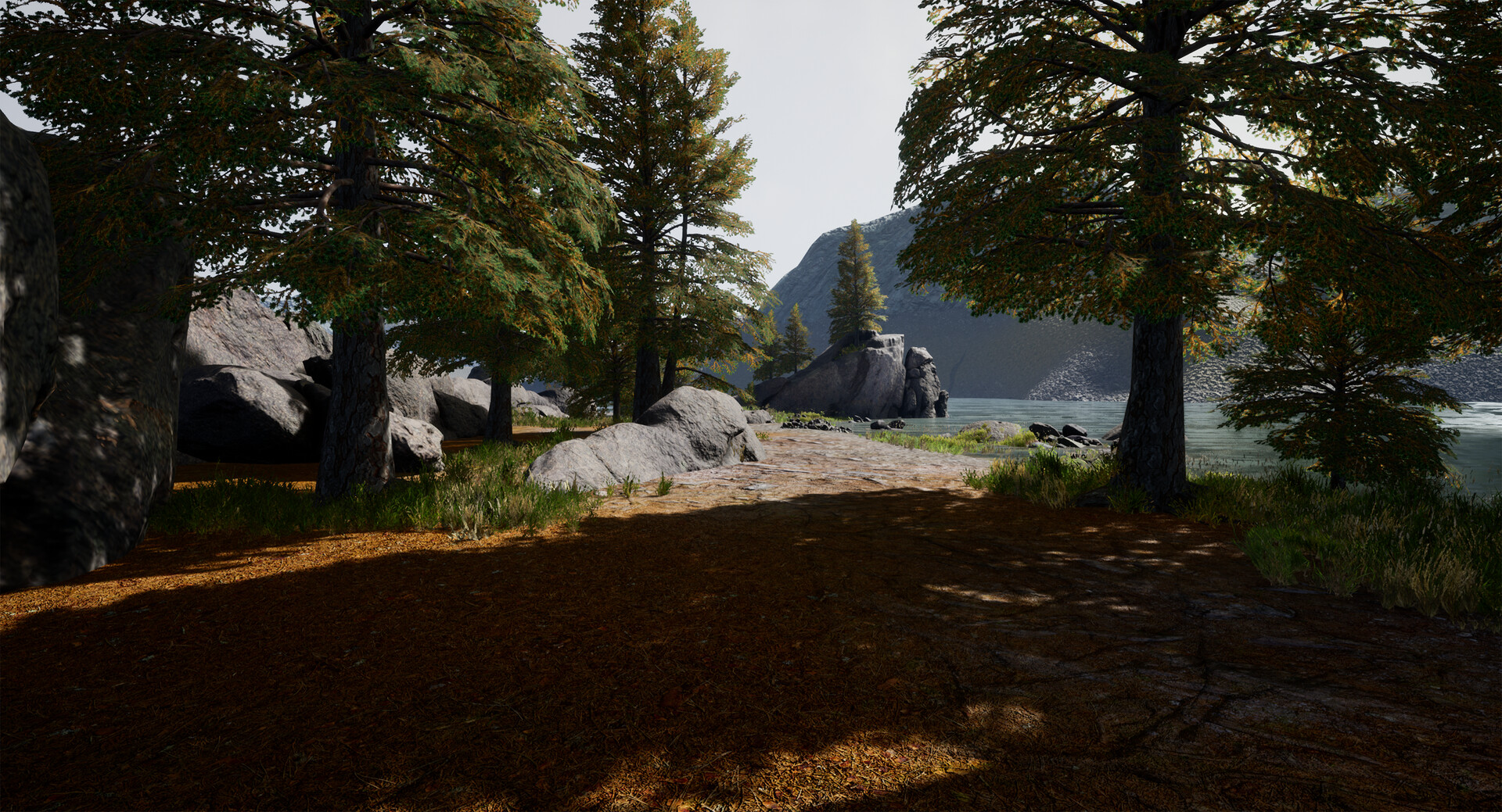 ArtStation - Lake Scene WIP