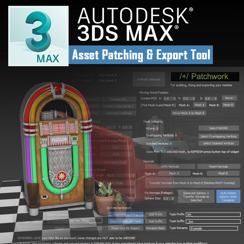 ArtStation - Asset Patch and Export Tool (Patchwork) for 3DSMax