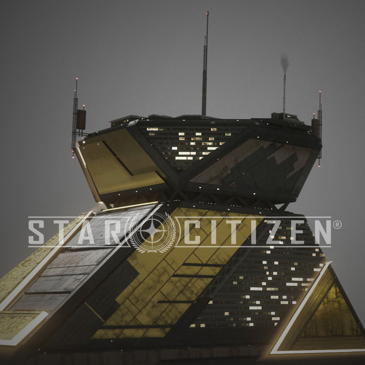 ArtStation - Star Citizen - Lorville Skyline