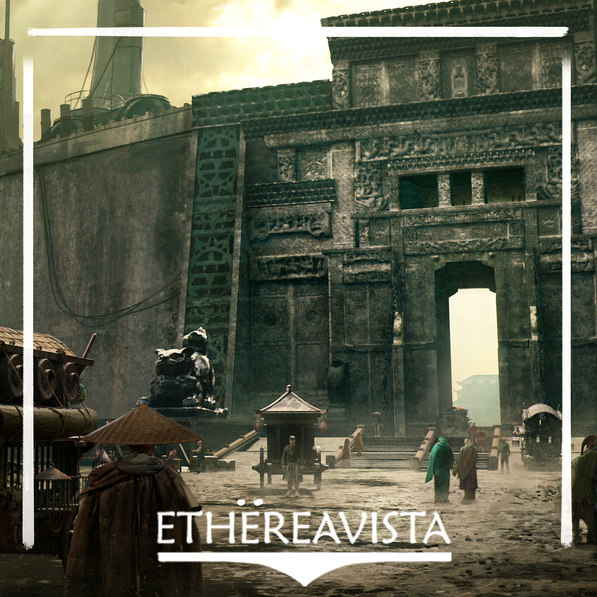 ArtStation - The Gate of the Aether city