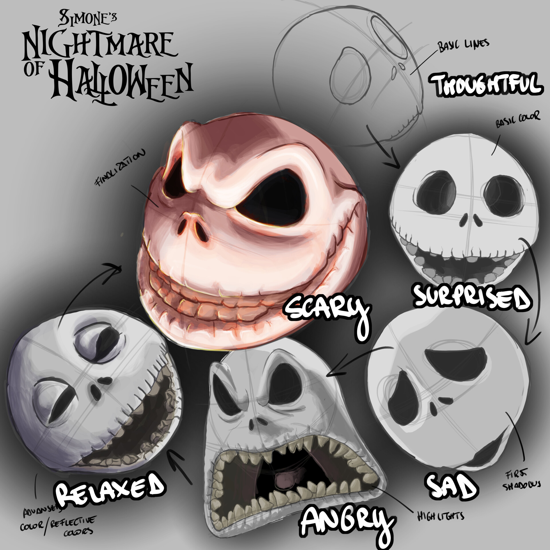 ArtStation - Disney Style Study - Jack Skellington