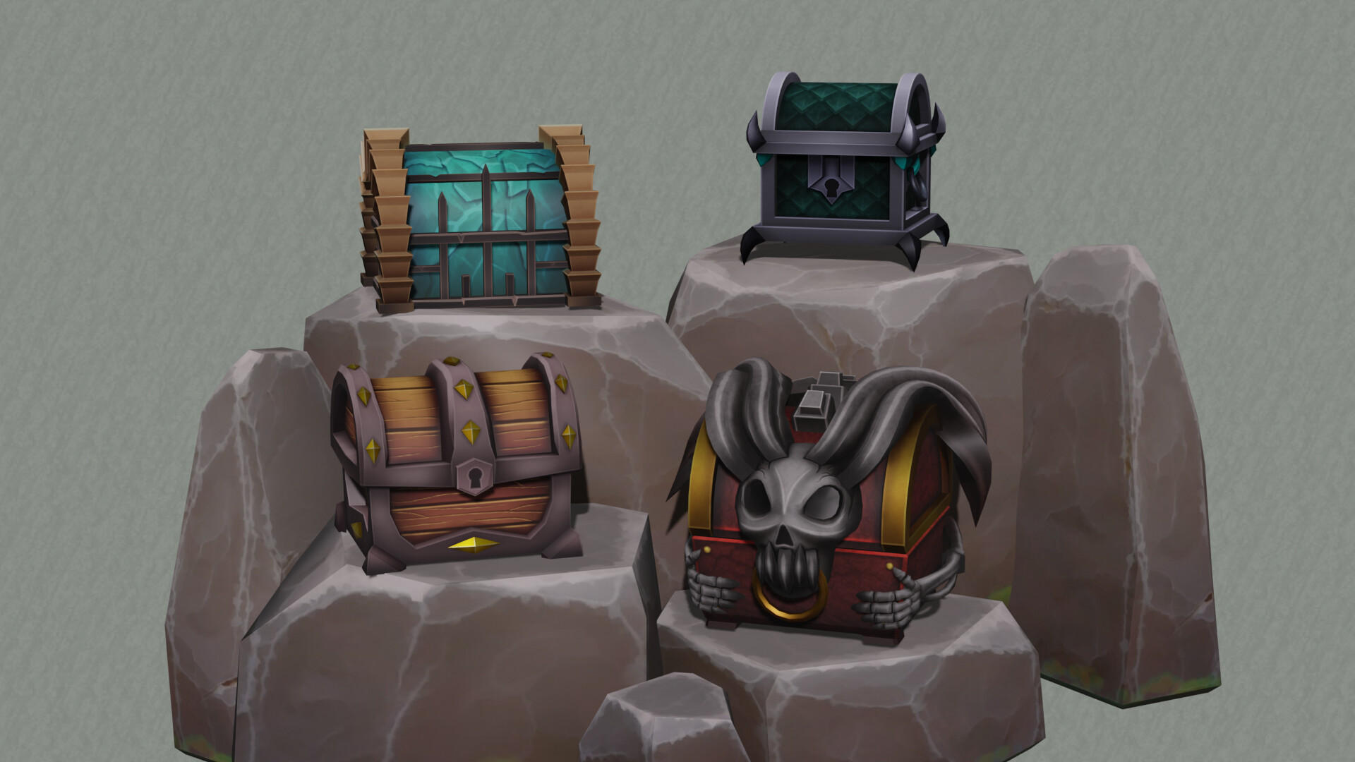 ArtStation - Stylized chests