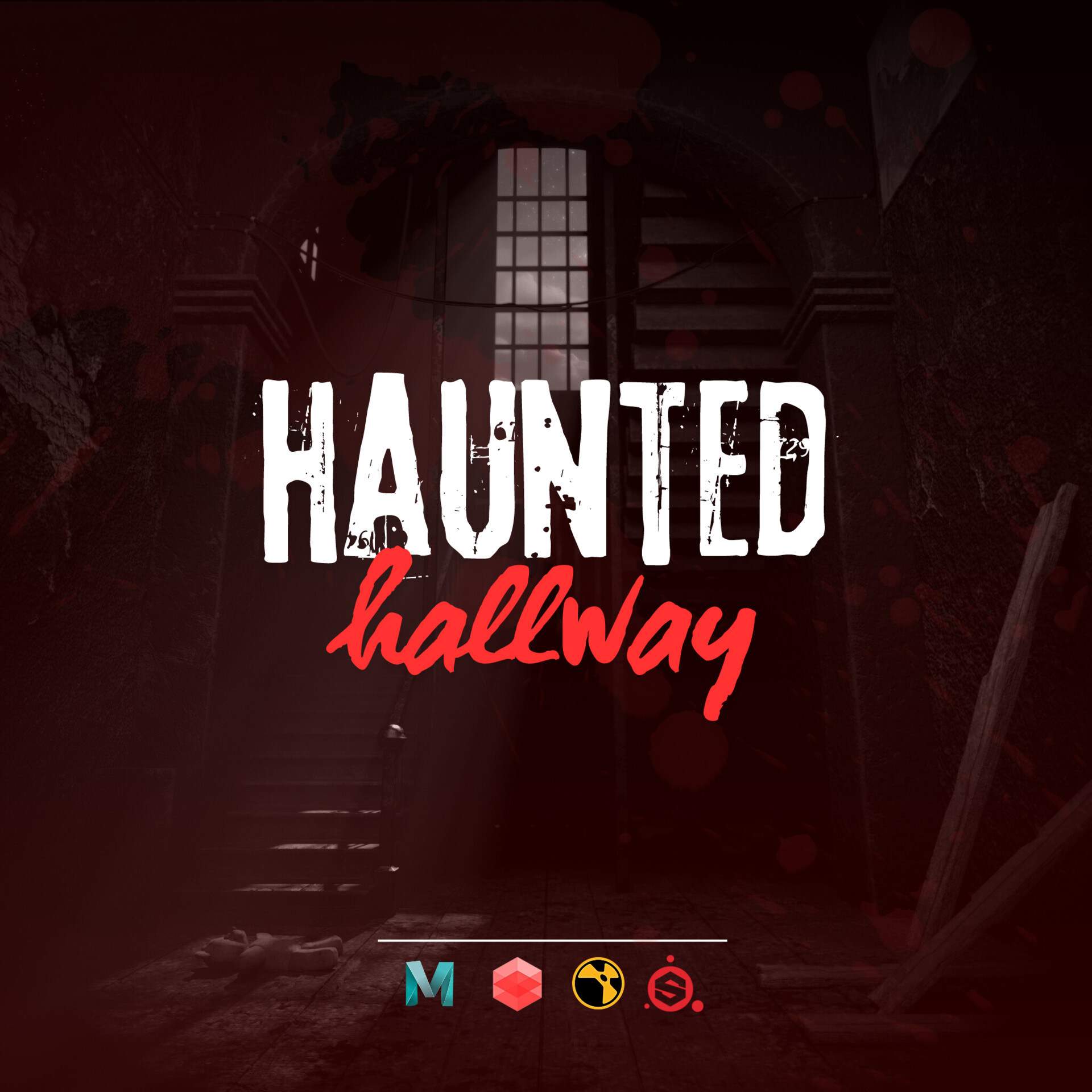 ArtStation - HAUNTED HALLWAY - Lighting | LD | Compositing