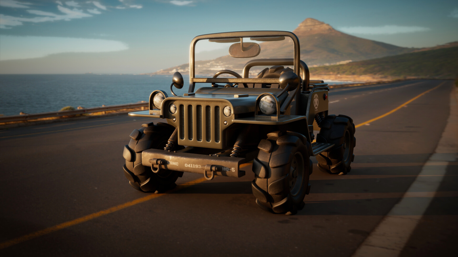 ArtStation - Military Jeep Model