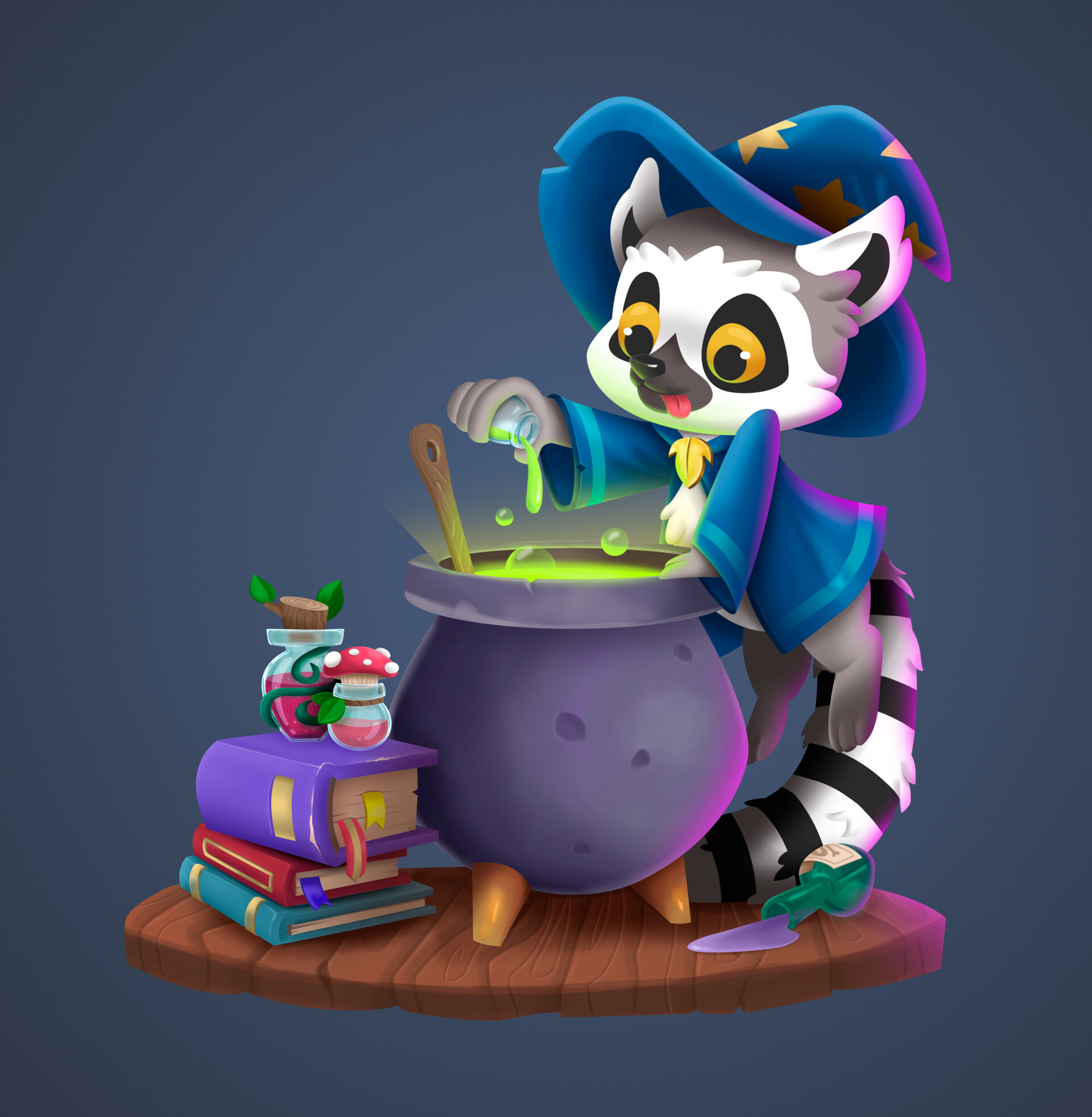 ArtStation - LEMUR WIZARD