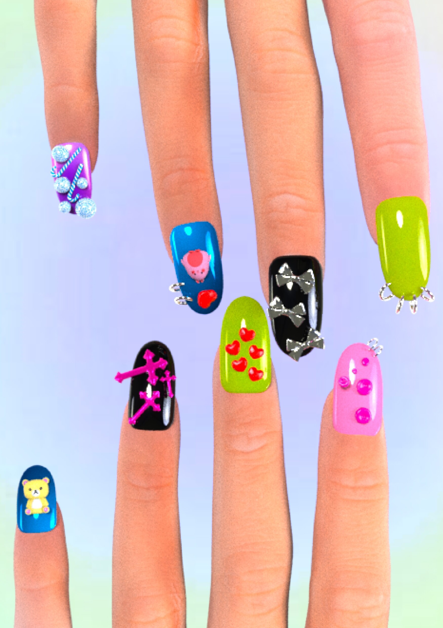 ArtStation - Houdini: nail design