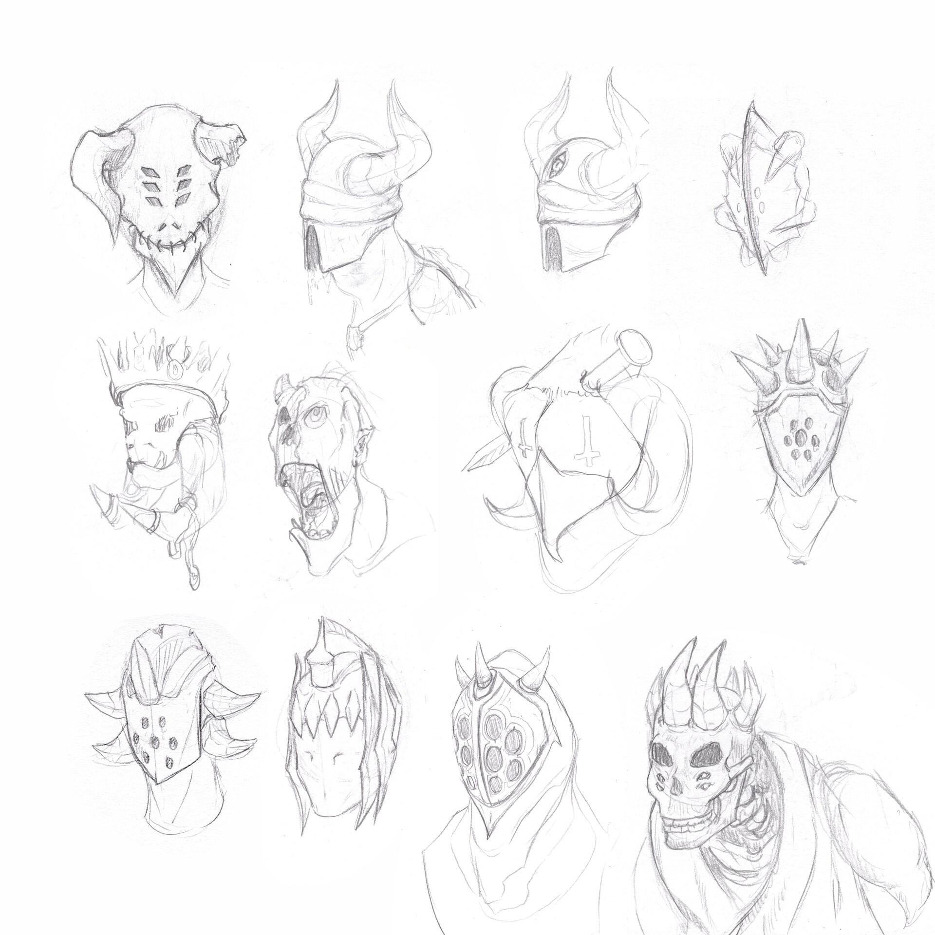 ArtStation - Quick Demons Sketchs