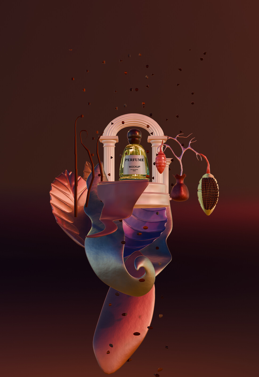 ArtStation - Animated perfume | Free Mockup