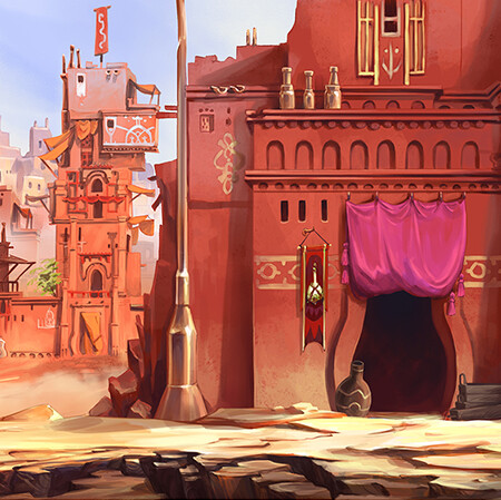 ArtStation - Astria Ascending Earth Town