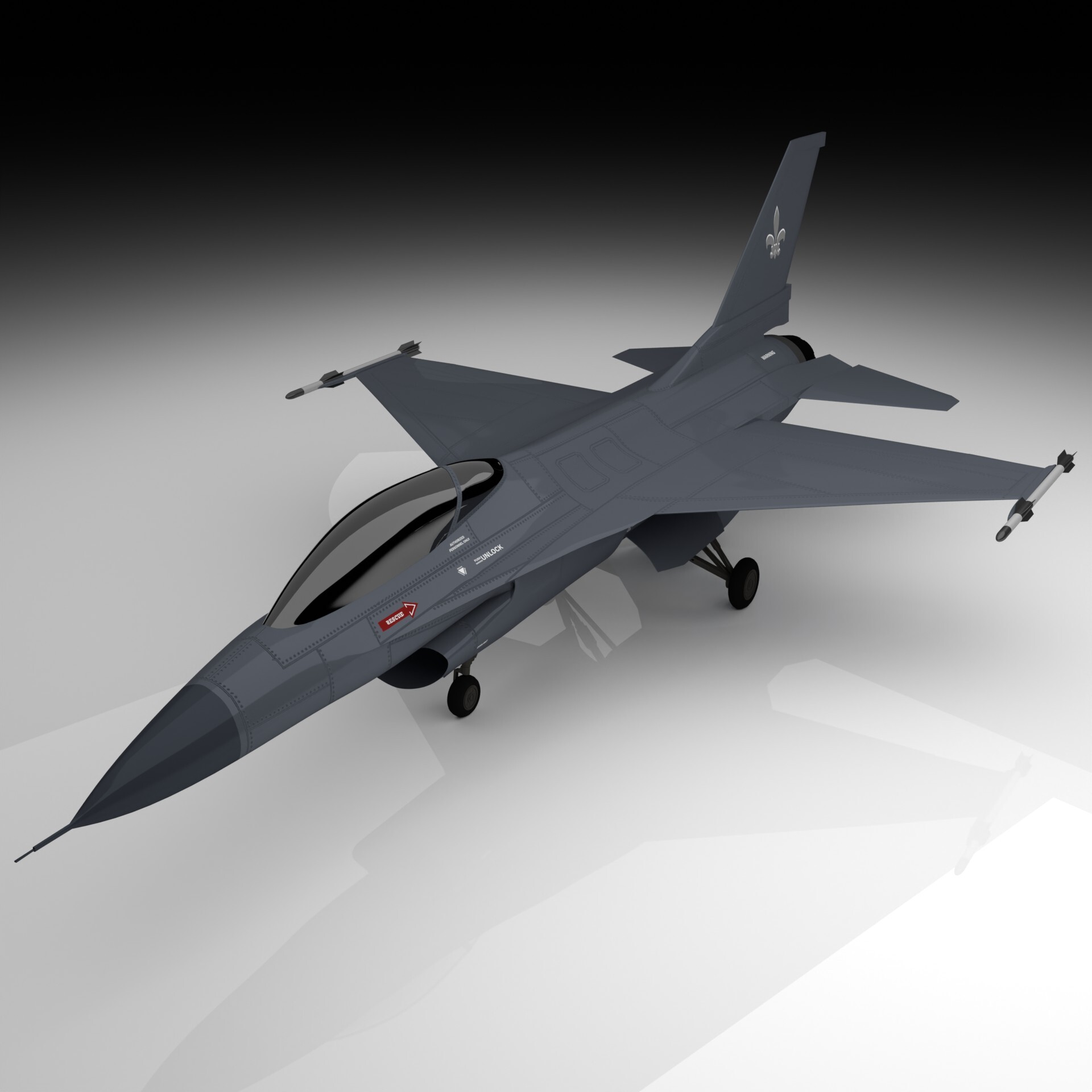ArtStation - F-16 Fighting Falcon