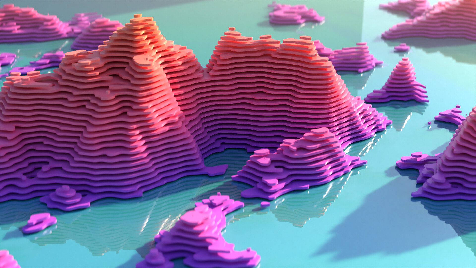 ArtStation - abstract landscape