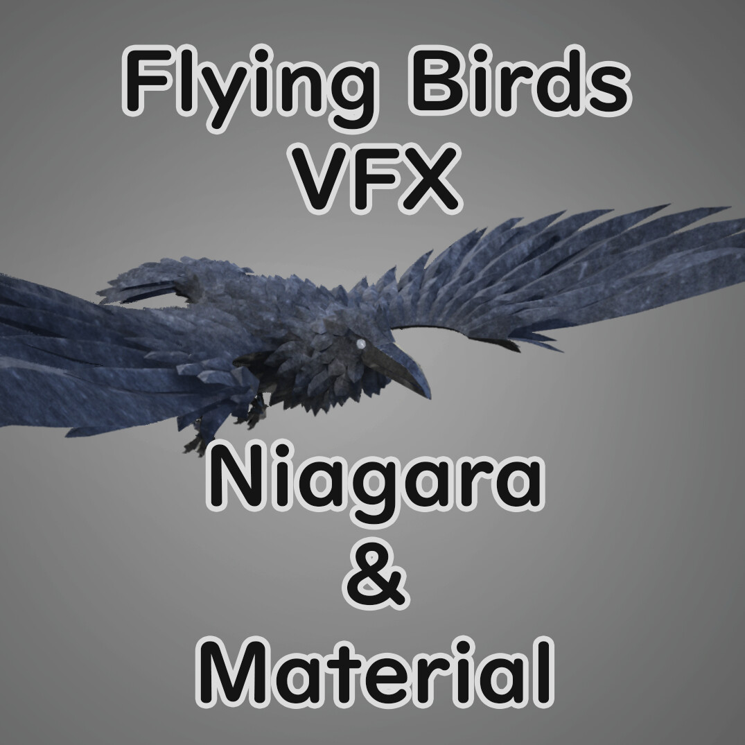 ArtStation - Flying Birds VFX Niagara and Material