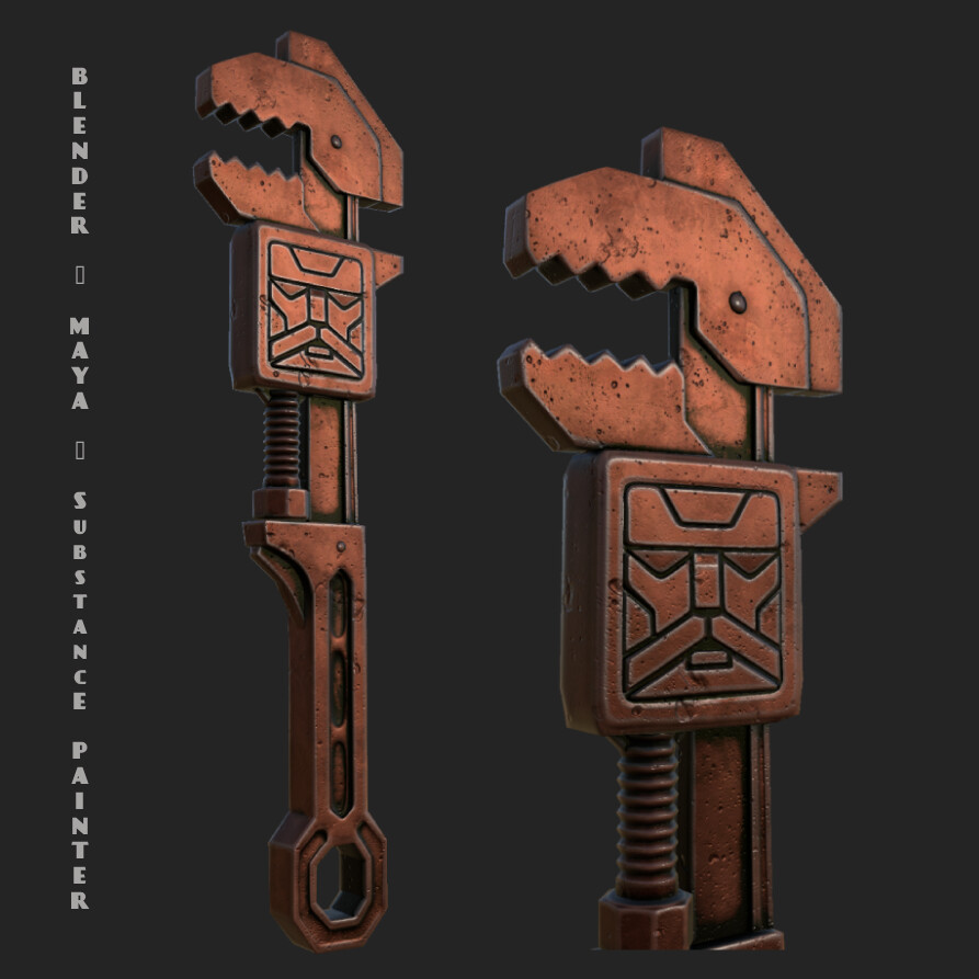 ArtStation - Stylized Wrench | Practice