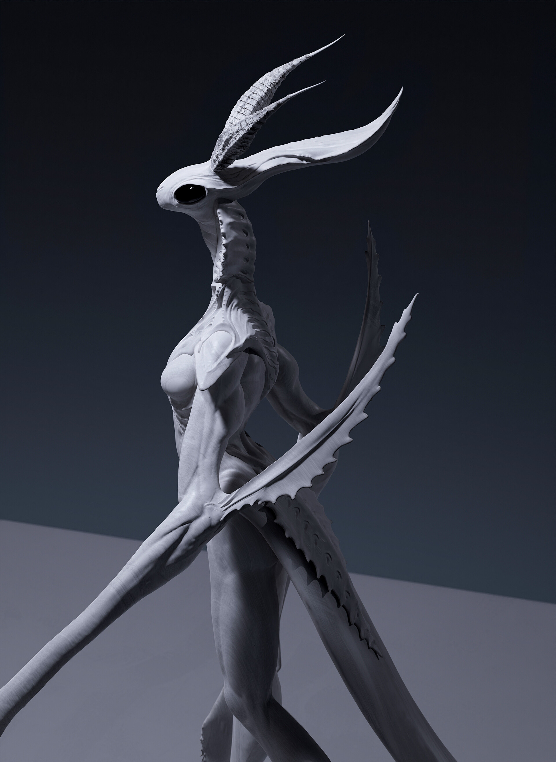 ArtStation - Mantis, concept sculpt